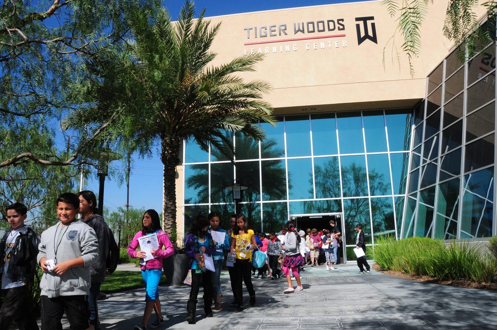 TWF CEO participates in curriculum at Tiger Woods Learning Center - TGR ...